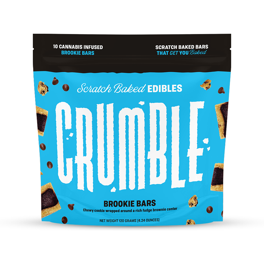 Crumble Brookie Bars | 100mg THC | Chewy Cookie & Rich Brownie ...