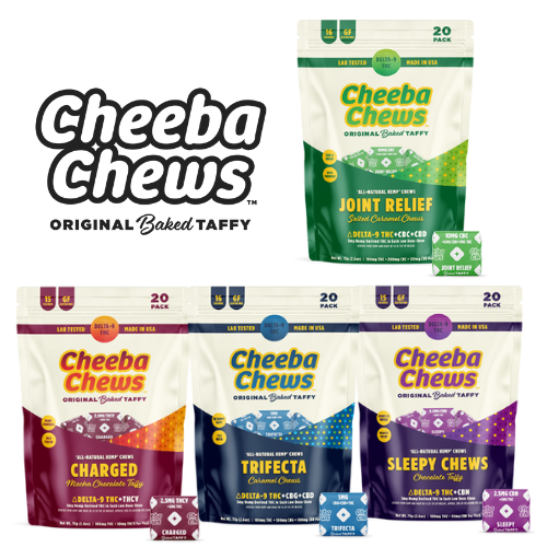 Cheeba Chews Wellness Bundle - 100mg (4 Bag Variety Pack) | Goldfish Distro